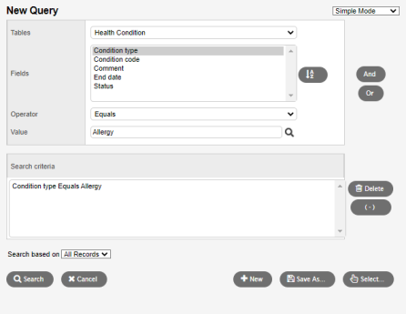 Creating Health Filters and Queries